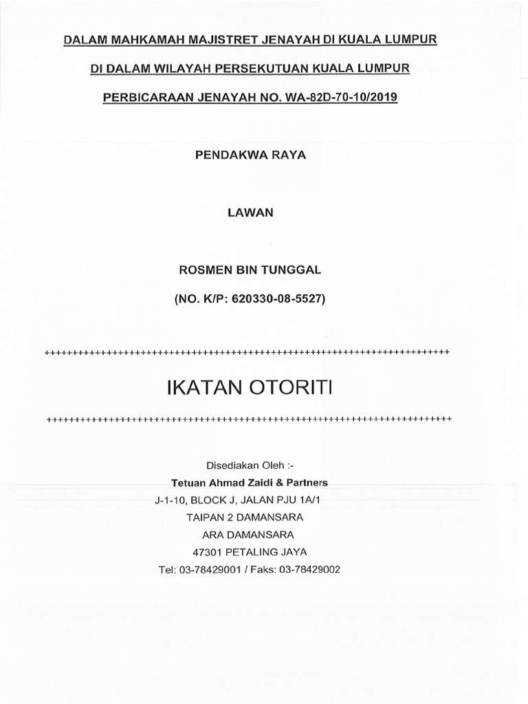 Ikatan Otoriti - Rosmen | PDF