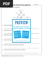 Lines, Rays, and Segments Worksheet | PDF | Line (Geometry) | Perpendicular