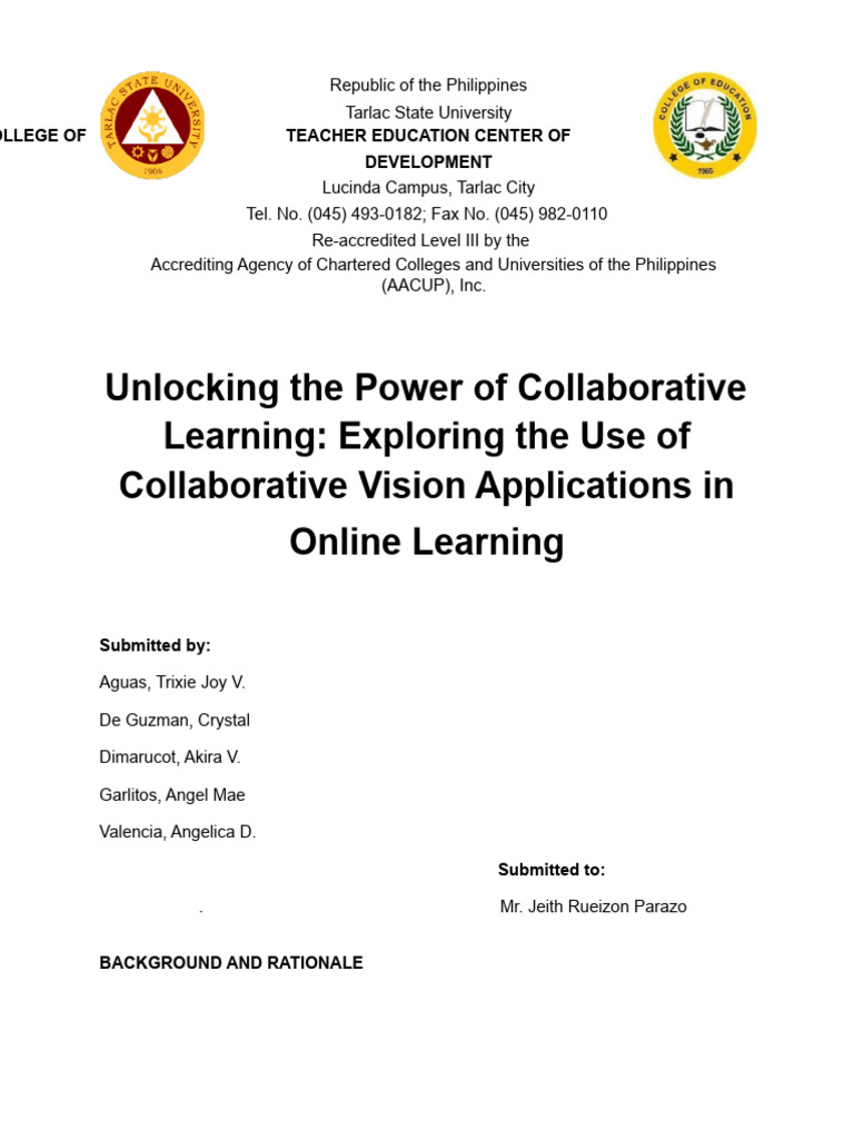 Innovative Research - Group 1 | PDF