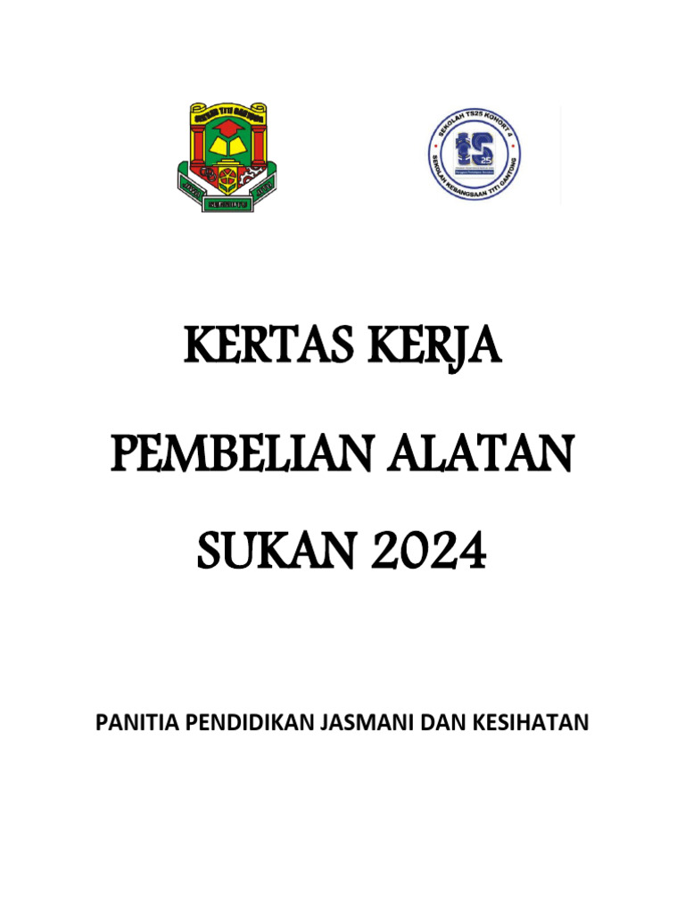 Kertas Kerja Alatan Sukan | PDF