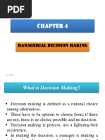 Introduction To Management Chapter Four | PDF | Decision Making | Risk