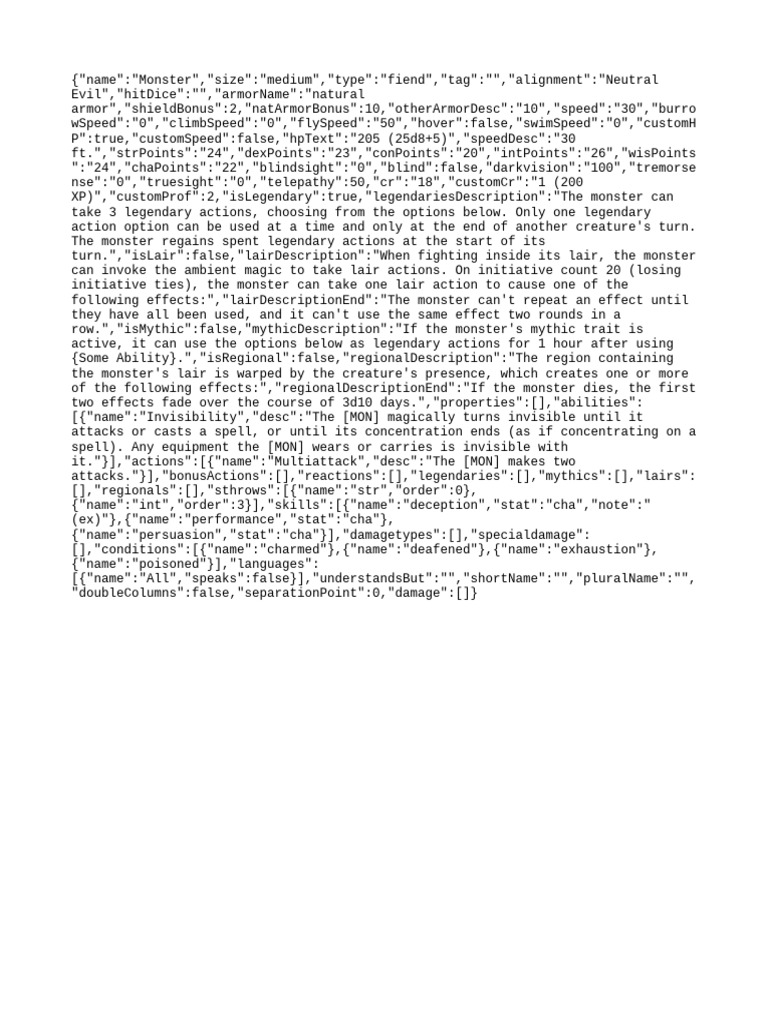 Monster Monster | PDF | Role Playing Games