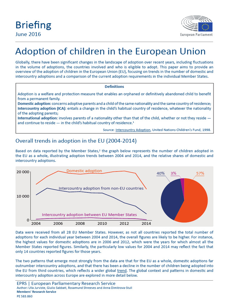 Adoption of Children in The European Union | PDF | European Union ...