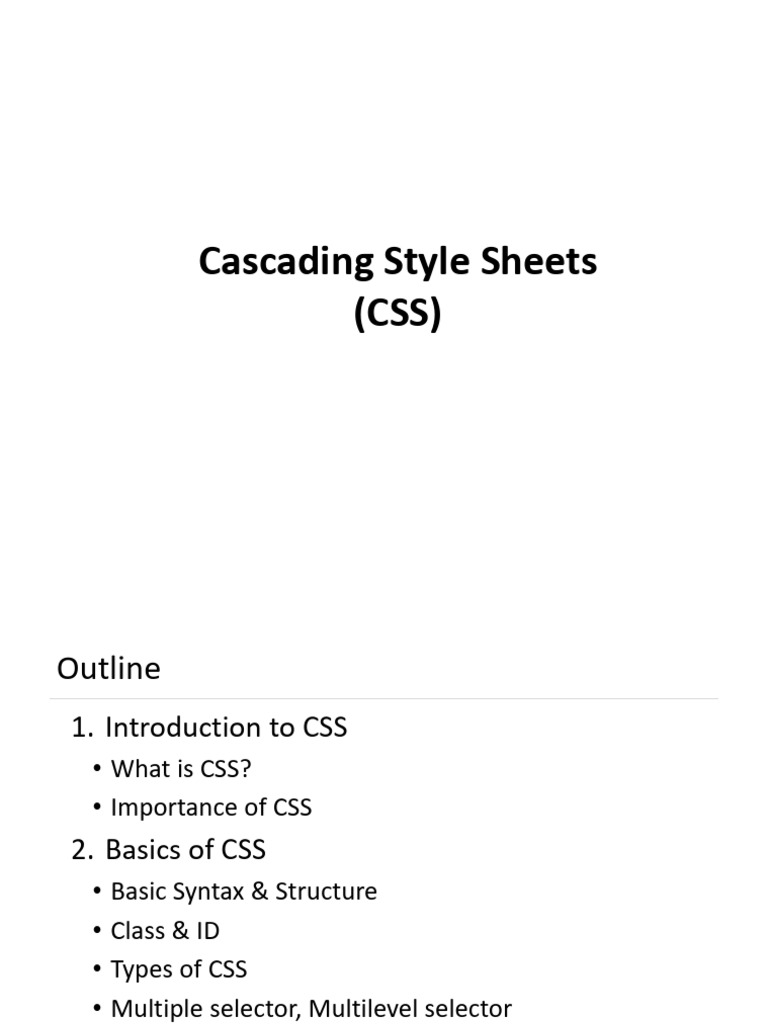Unit 3 Css Pdf