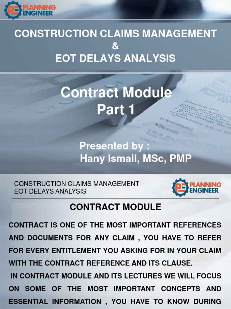 Part 1 Introduction To Contracts. | PDF