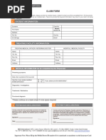 MedNet UAE Reimbursement Claim Form | PDF | Health Care | Medical Diagnosis