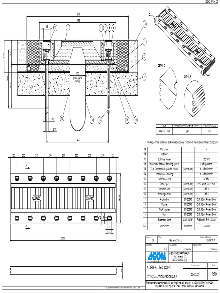 Rev04 - AGFLEXJ 160 Joint - Installation Procedure (2T) | PDF ...
