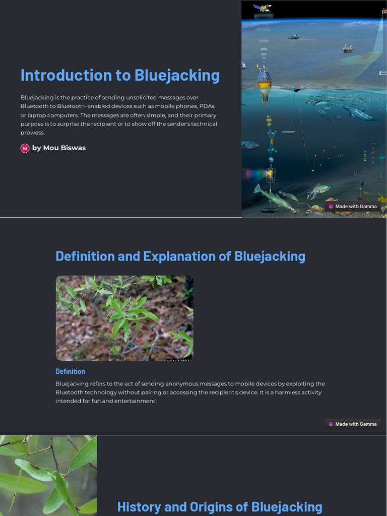 Understanding Bluejacking: Fun or Risk? | PDF | Bluetooth | Privacy