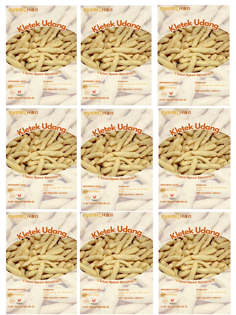 Kletek Udang Print | PDF