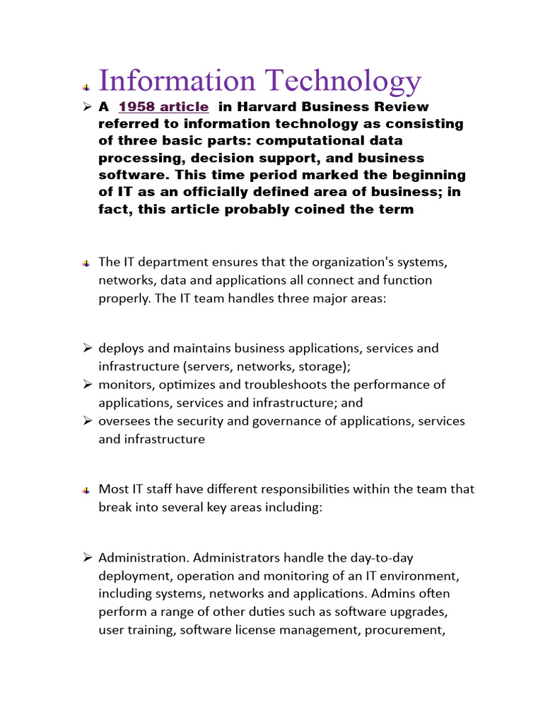 Information Technology | PDF