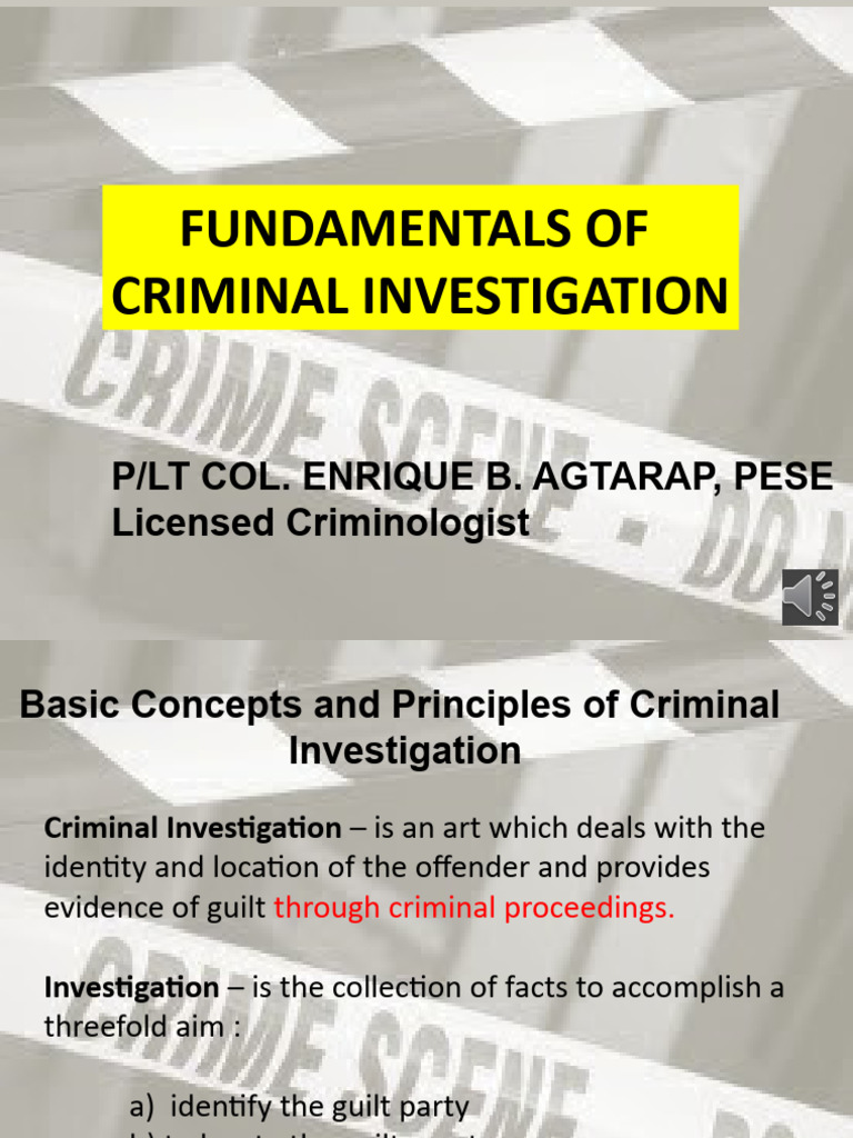 CDI1 PPT of Datoy | PDF | Crime Scene | Miranda Warning