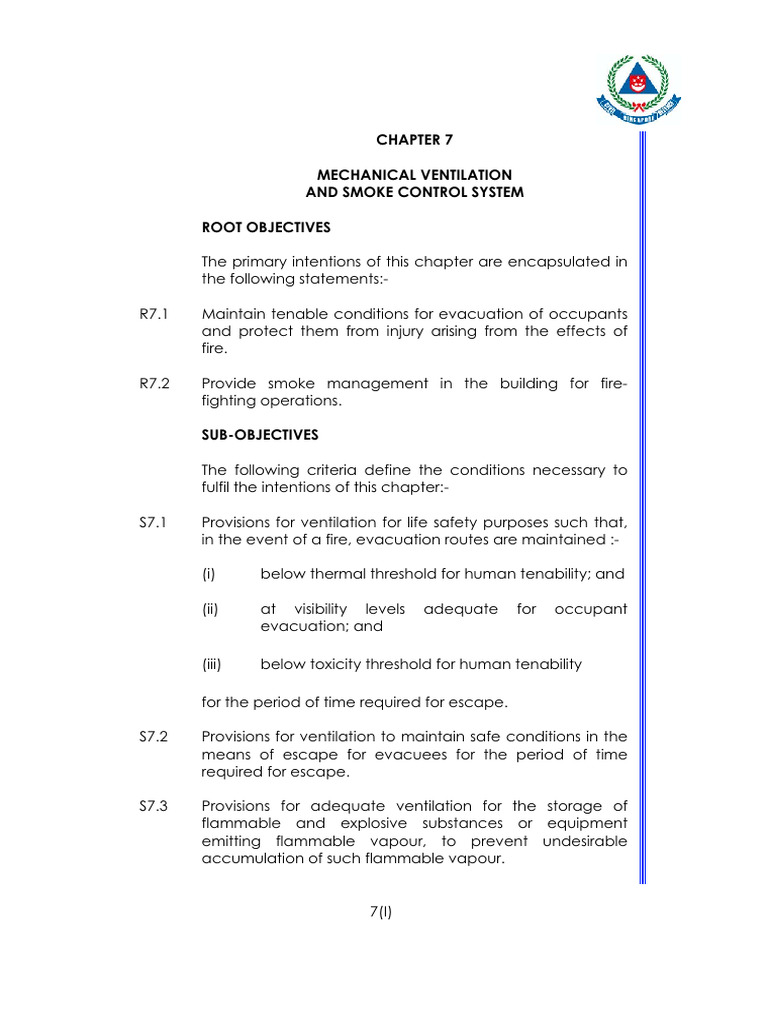 Chapter 7 - MV and Smoke Control System (Performance Base) | PDF ...