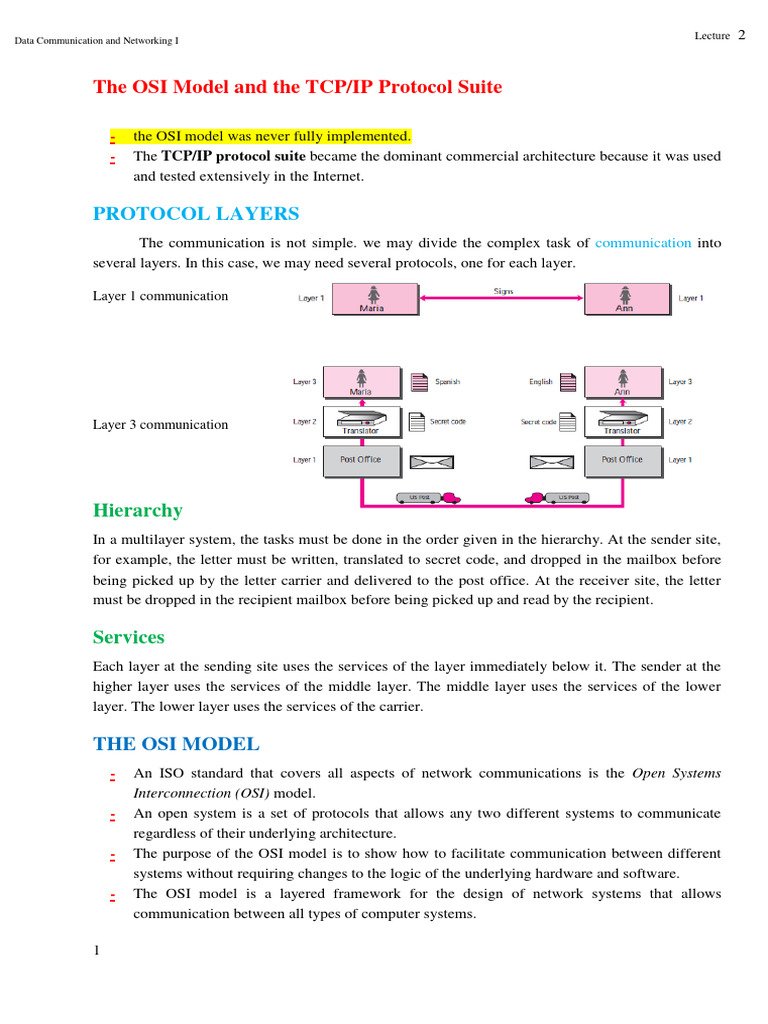 OSI and TP-IP | PDF