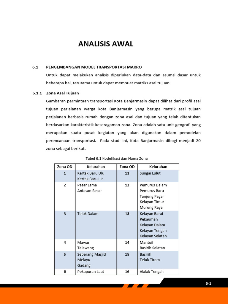 06 Bab 6 Analisis Awal (Wilayah Kalsel) | PDF