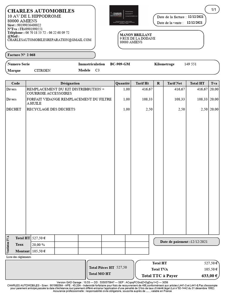 Facture Distribution | PDF