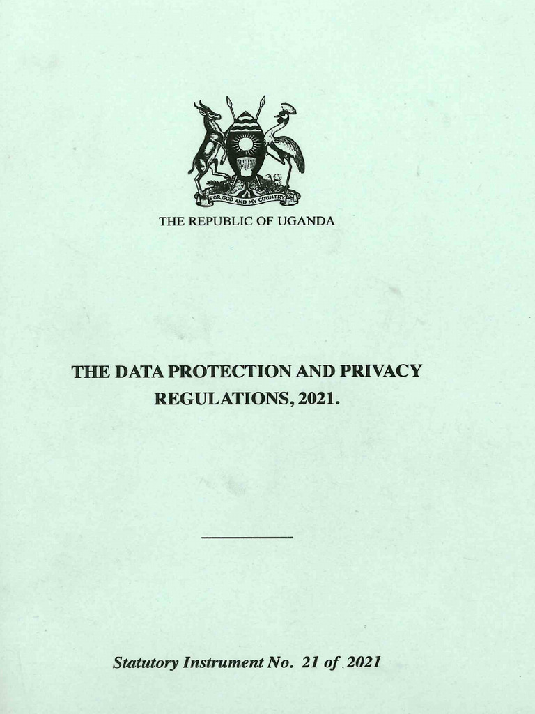 Data Protection and Privacy Regulations-2021 | PDF