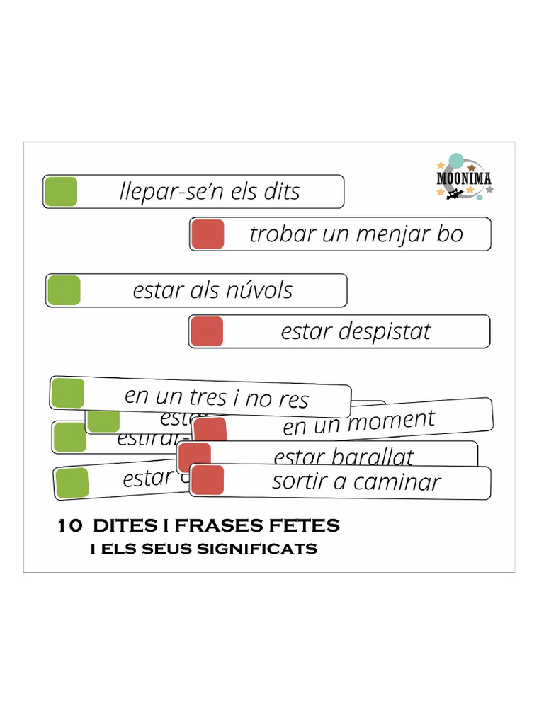 Dites I Frases Fetes Moonima | PDF