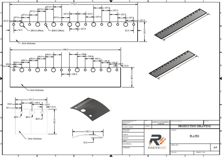 Plates BUSHINGS | PDF | Mechanical Engineering | Crafts