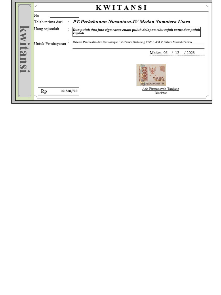 KWITANSI | PDF