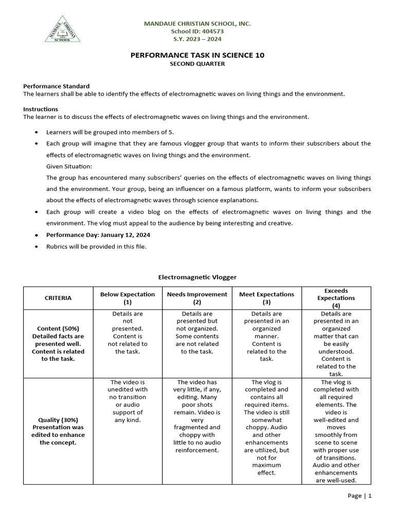 PT 10 Instructions | PDF