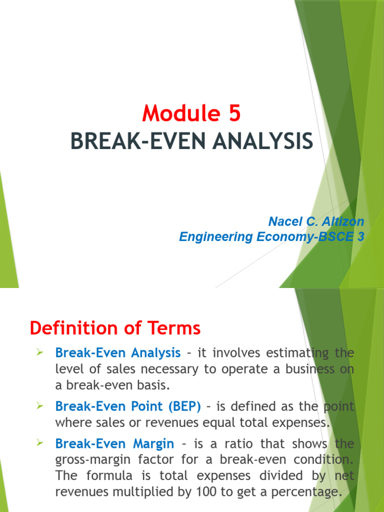 Engineering Economy Module 5 | PDF | Gross Margin | Economies