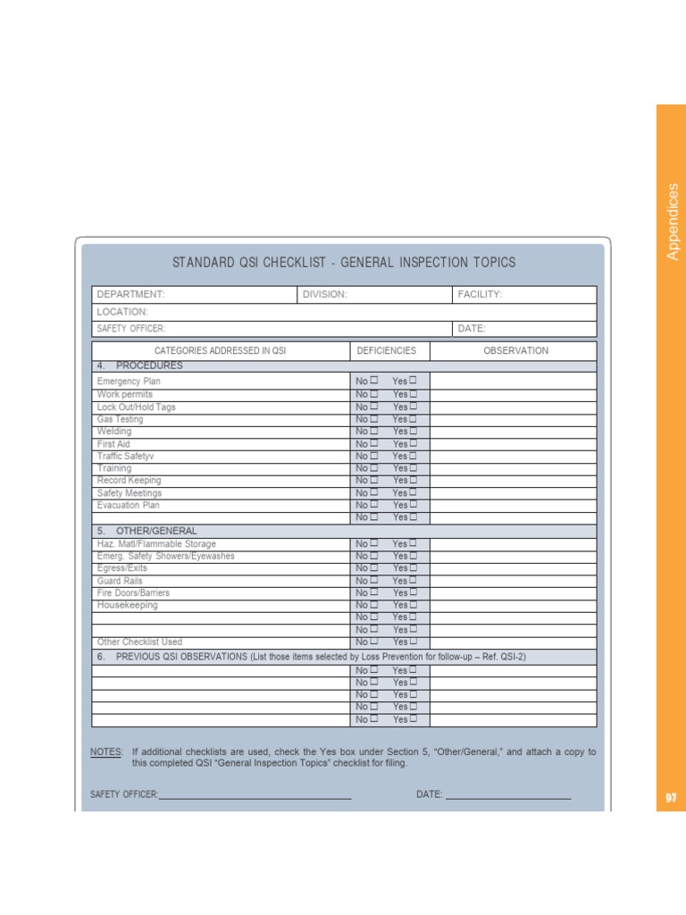2.safety Standard Checklist | PDF | Safety