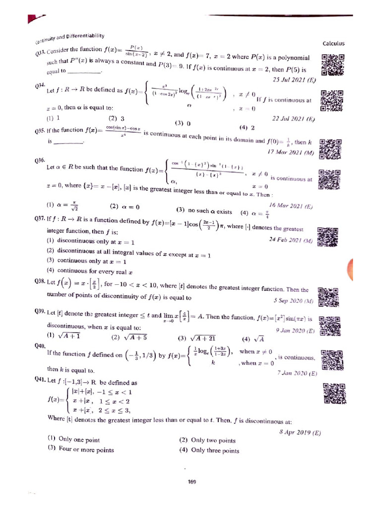 Cos (1 - ') Aln ' (1 - (R) ) : Ifthe Function Defined | PDF | Function (Mathematics) | Numerical ...