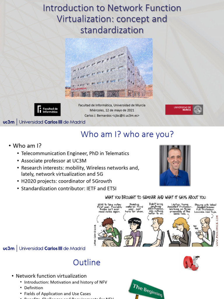 Introduction To Network Function Virtualization Concept And Standardization Pdf Computer