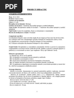 PROIECT DIDACTIC - Model Structural | PDF