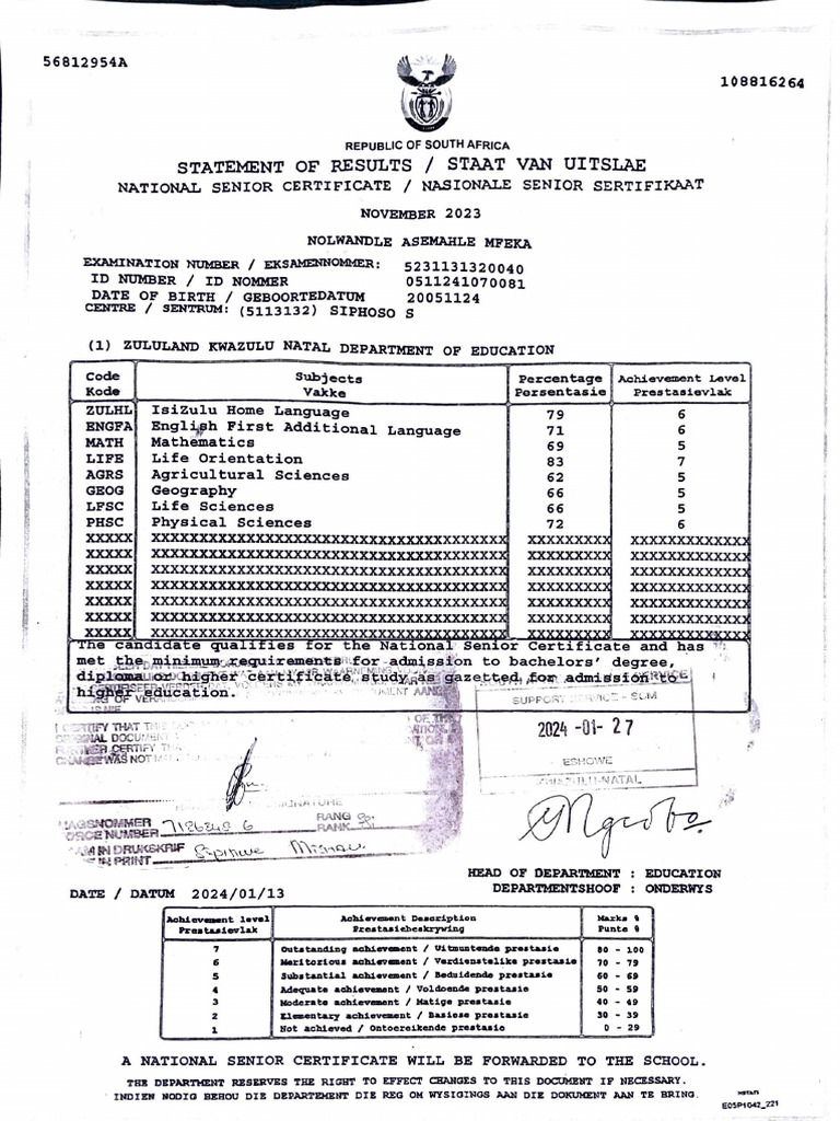 Statement of Results MFEKA | PDF | Science