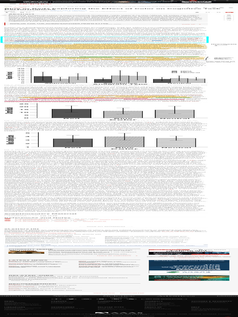 Blue or Red? Exploring The Effect of Color On Cognitive Task ...