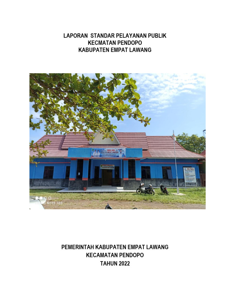 Standar Pelayanan Publik Pendopo | PDF