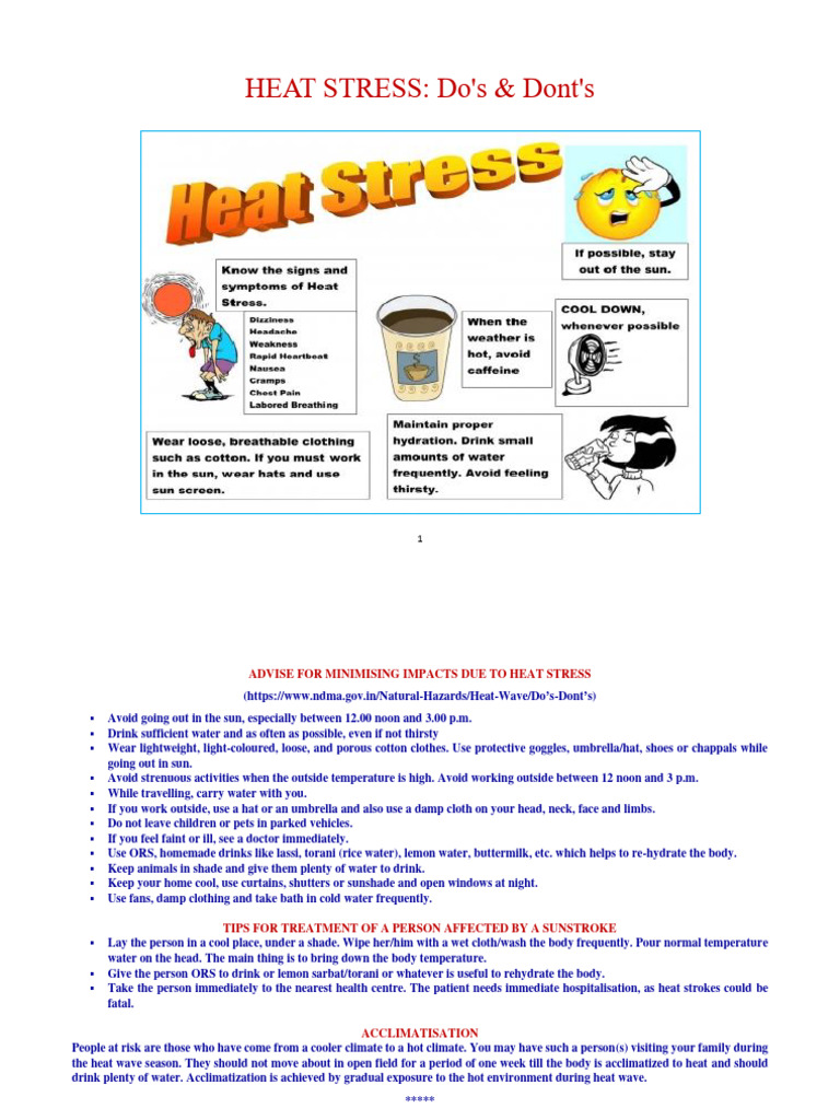Heat Stress | PDF