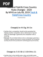 NCAA Track & Field Rules Changes 2025-2028 | PDF | Track And Field ...