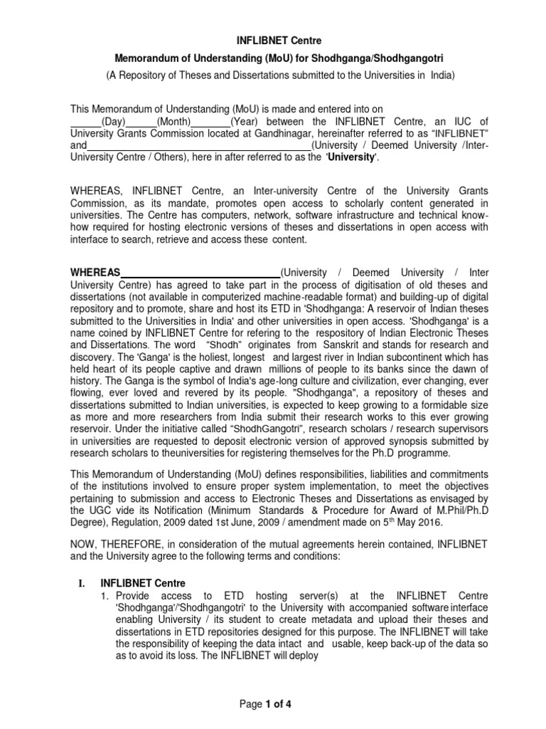 Etd Mou Final | PDF | Thesis | Digital Library