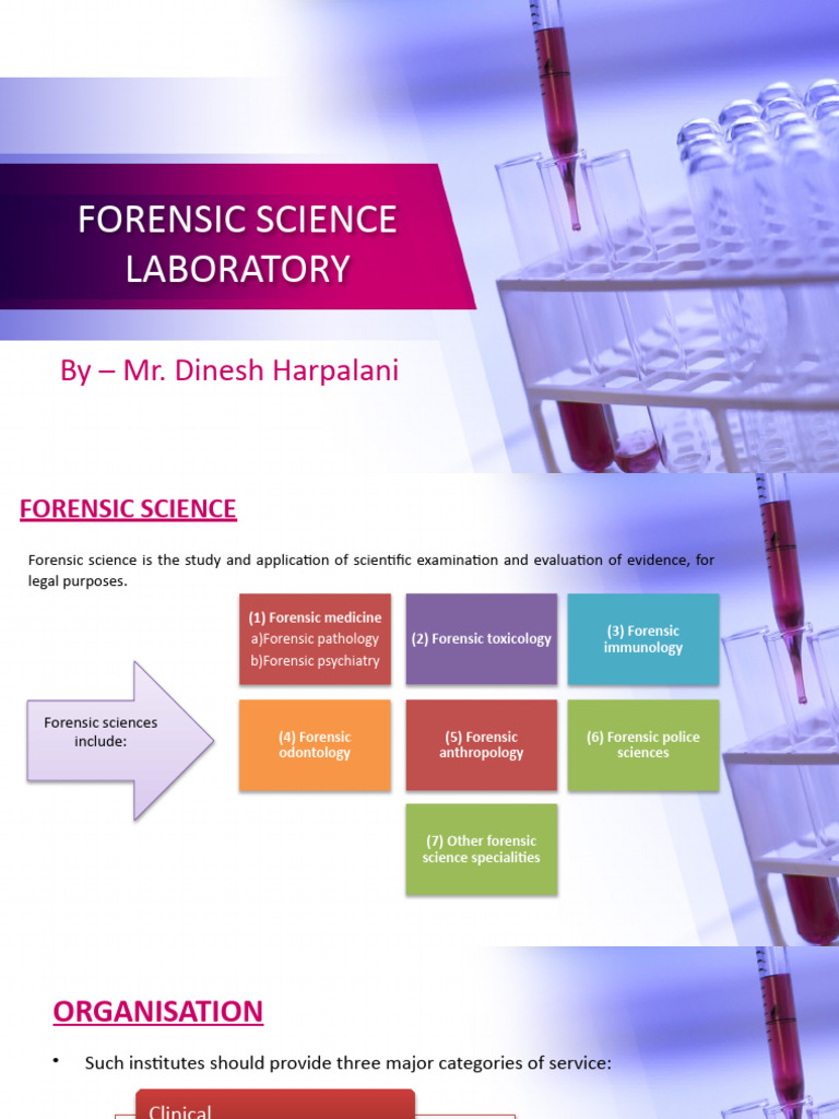 Forensic Laborartory by Mr. Dinesh Harpalani | PDF | Forensic Science | Pathology