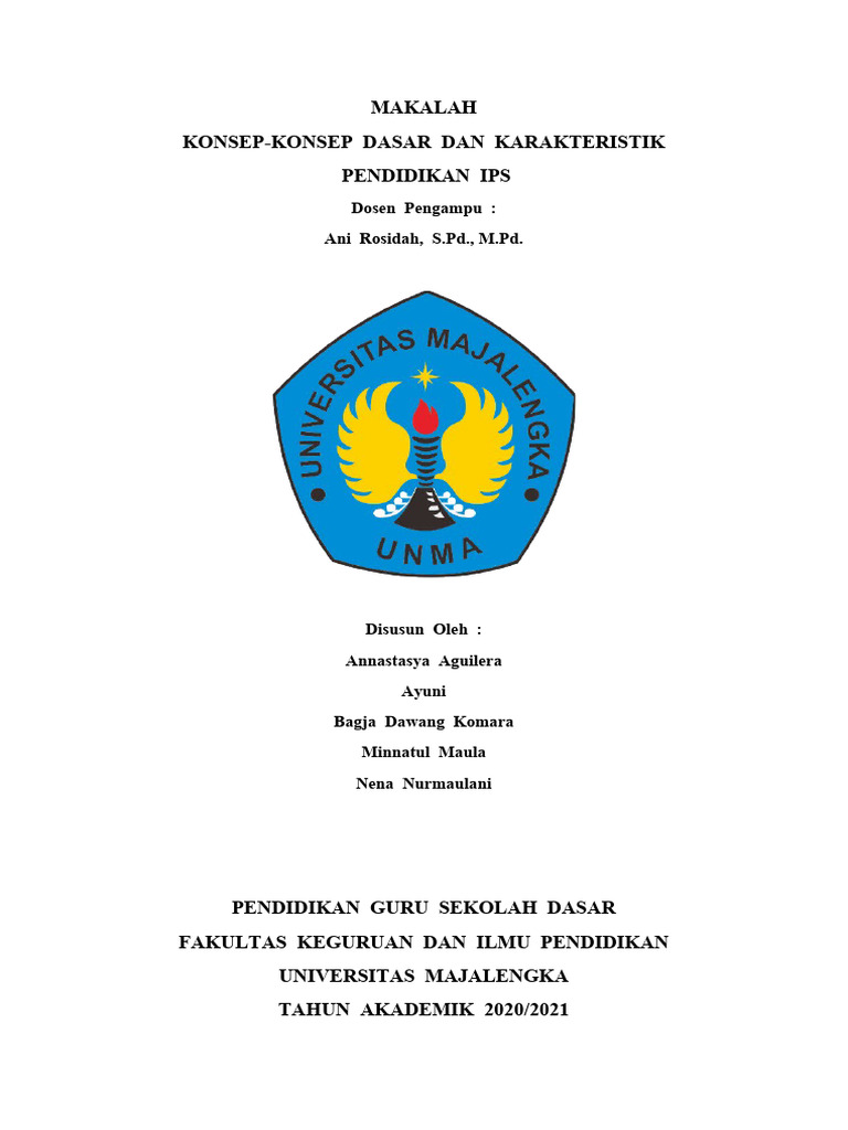 Makalah Kel.2 Konsep-Konsep Dasar Dasar Dan Karakteristik Pendidikan IPS | PDF | Ilmu Sosial ...