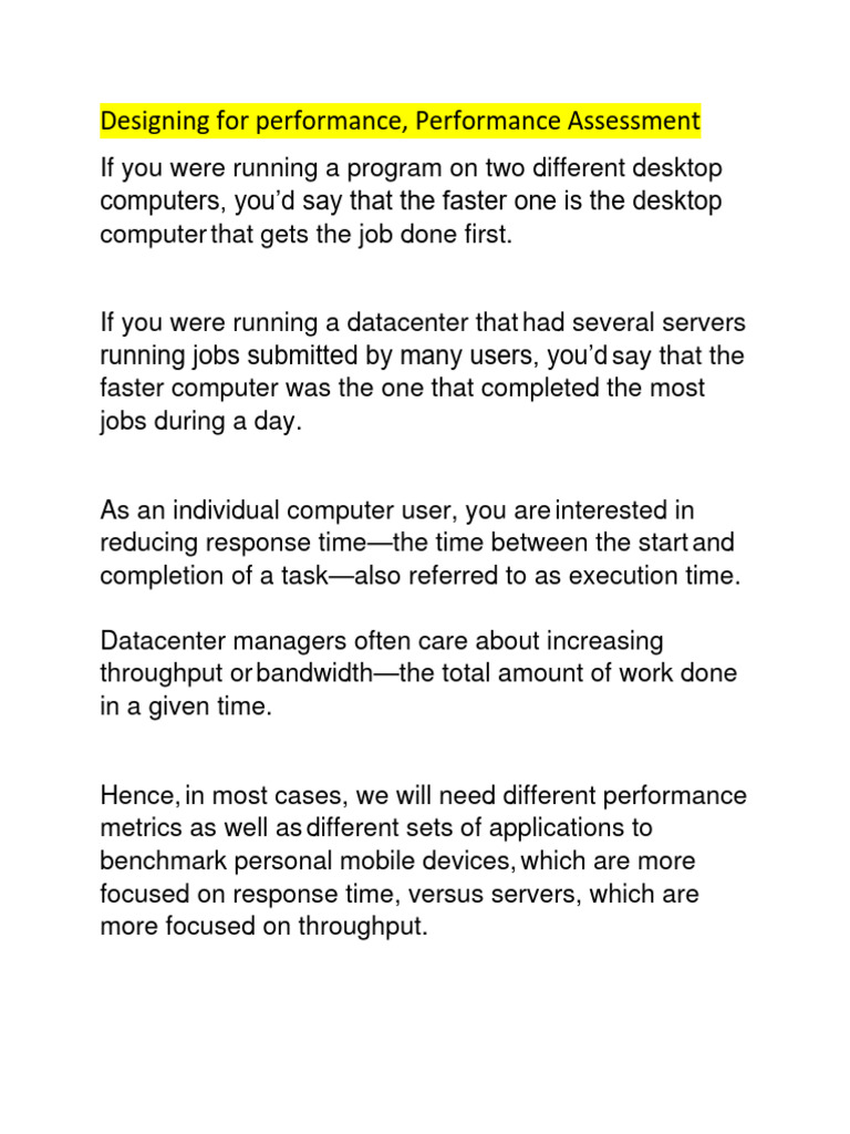 Cpu Performance | Download Free PDF | Hertz | Central Processing Unit