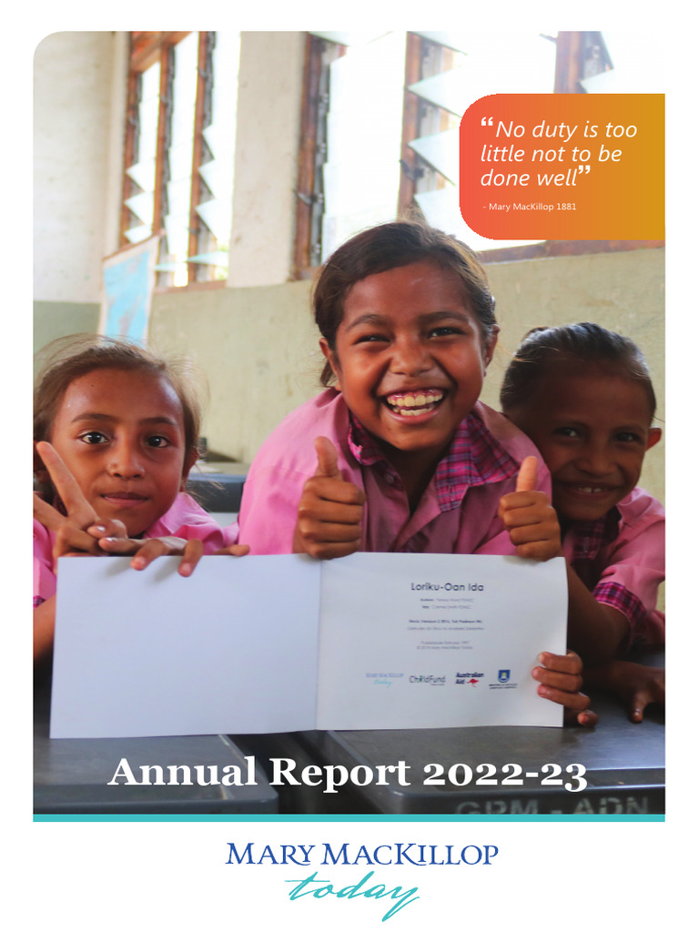 Mary MacKillop Today 2022 2023 Annual Report | PDF | Teachers | Cost Of ...