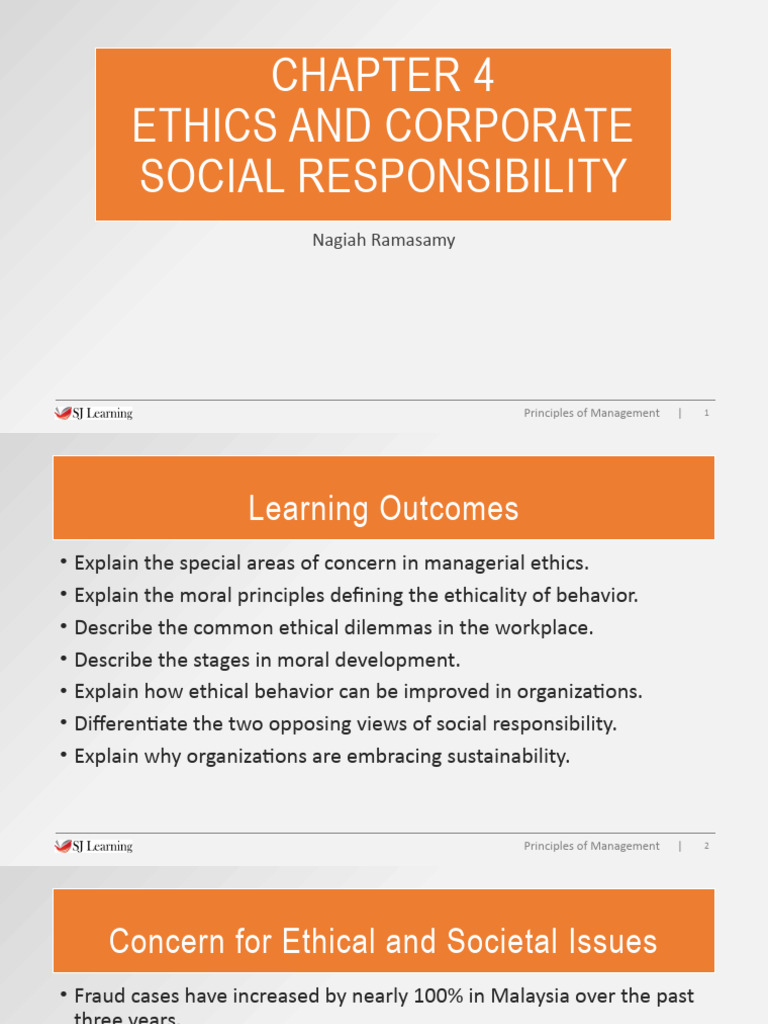 Chapter 4 Ethics & CSR | PDF