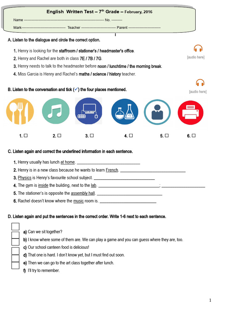 Test School | PDF | Schools