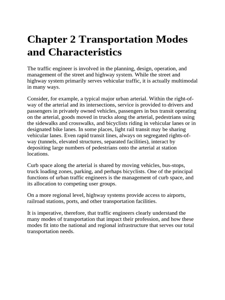 Chap2 Mode-Characteristics - Self Study | PDF