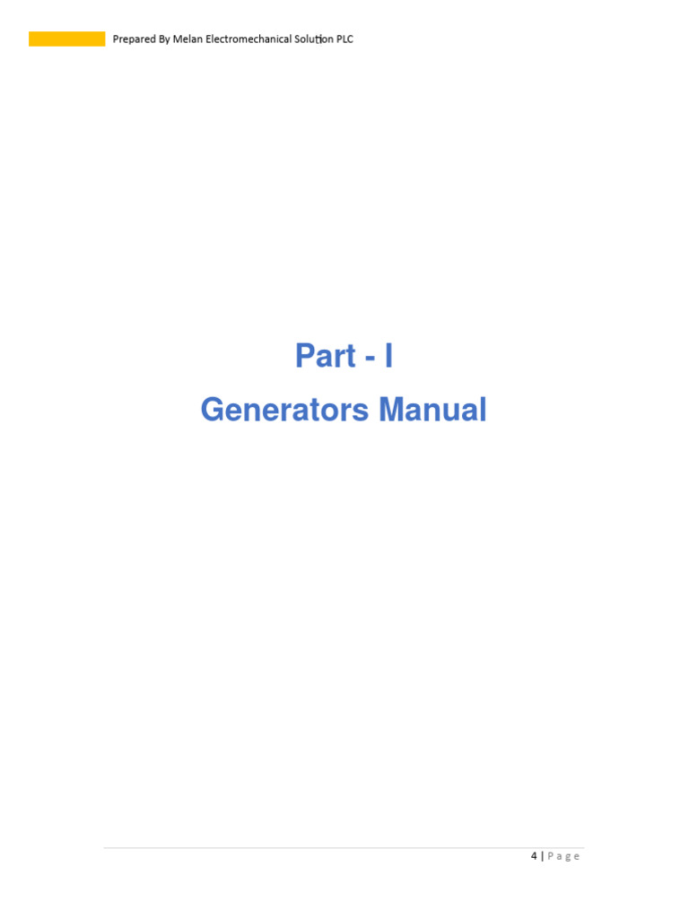 Generator Manual PDF - Removed | PDF | Diesel Engine | Electrical Wiring