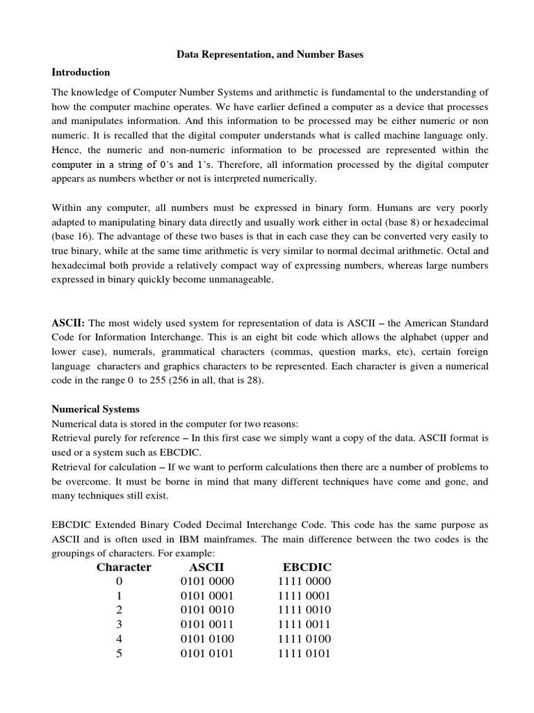 LASU CSC 111 Notes Manual | PDF | Subtraction | Byte