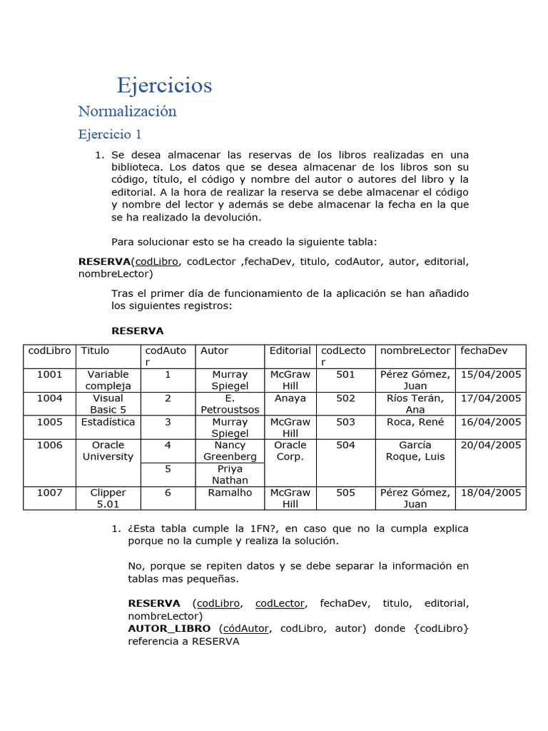 1 Normalizacion Datos | PDF | Datos de computadora | Gestión de ...