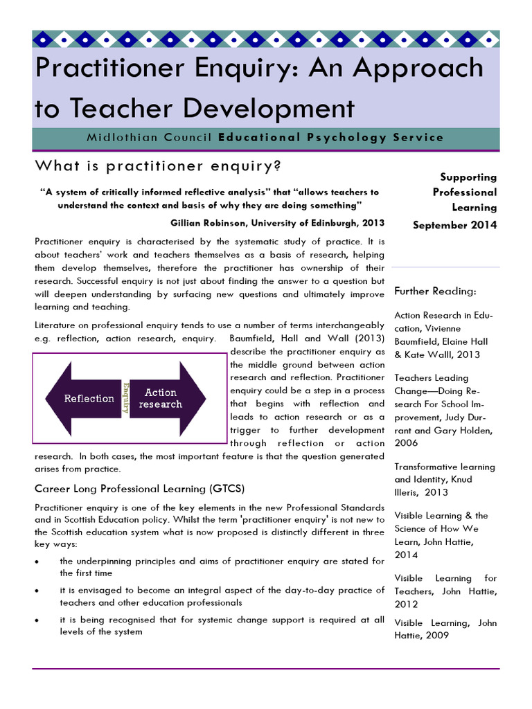 Practitioner Enquiry Spotlight | PDF | Learning | Quantitative Research