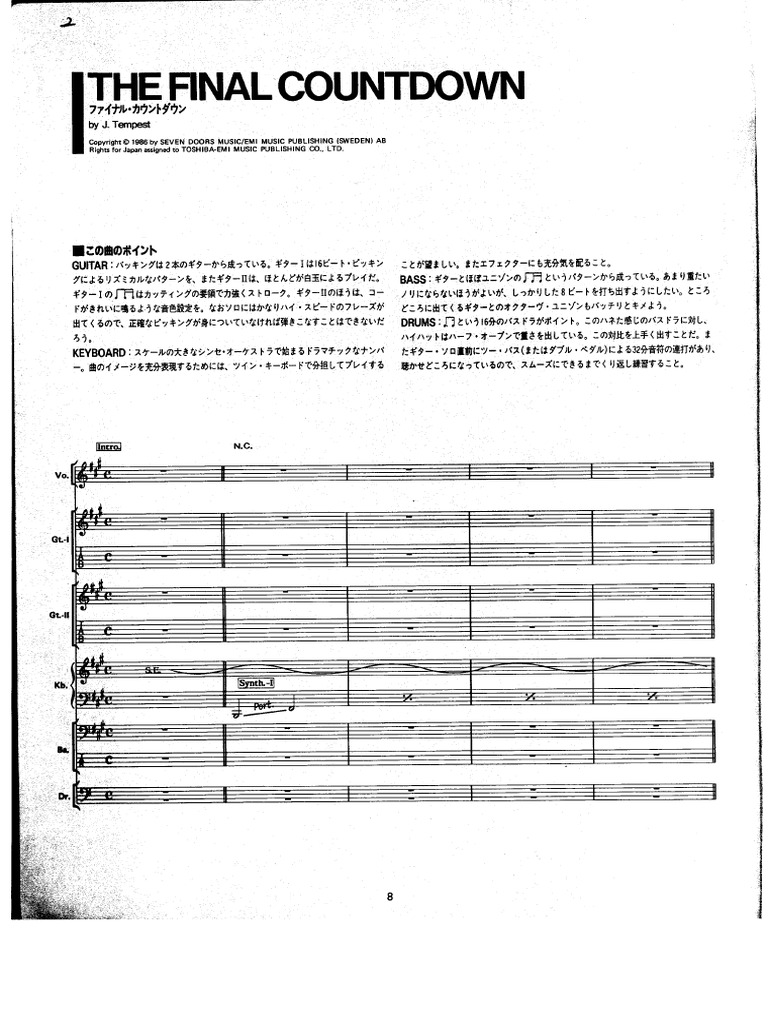 Final Countdown | PDF