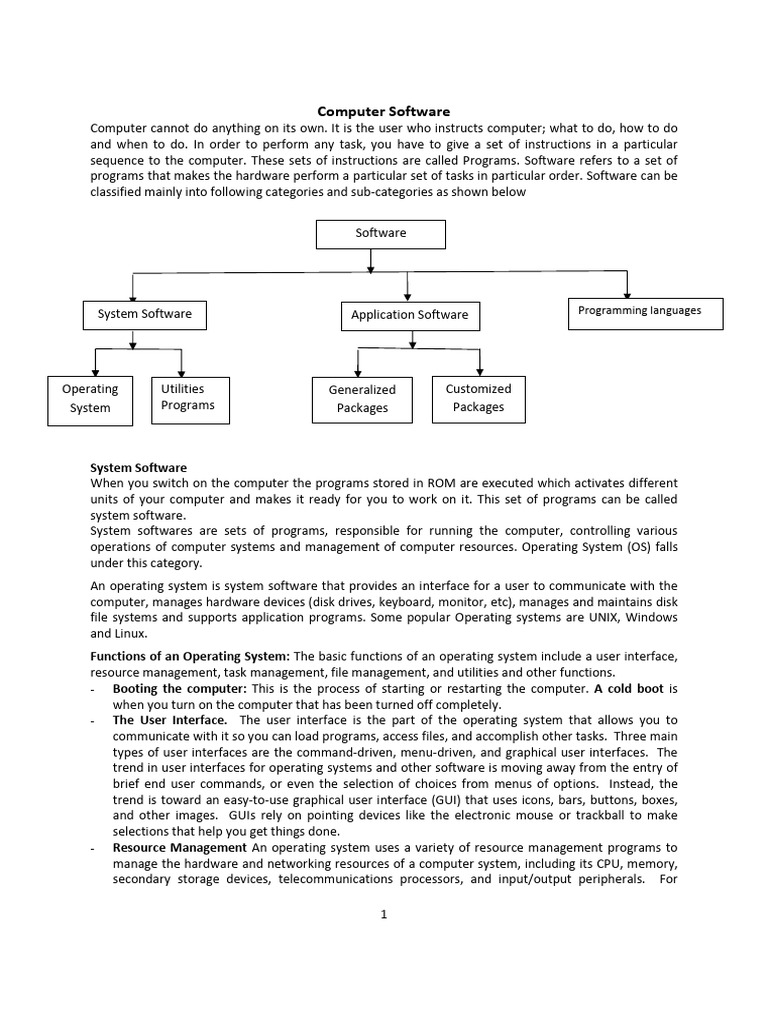 Computer Software Pdf Operating System Computer Data Storage