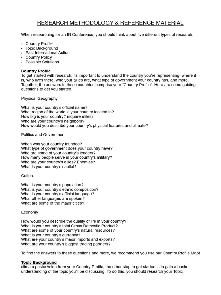 Research Methodology | PDF