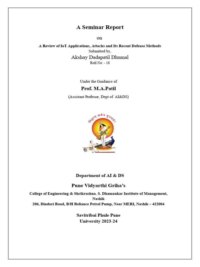 Akshay Report Final Seminar | PDF